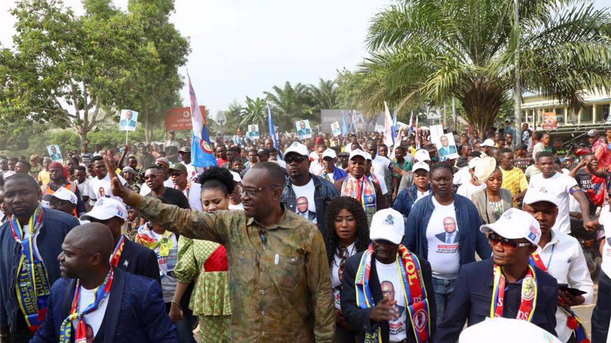 Delly Sesanga est arrivé ce lundi à Kindu dans le Maniema, en tournée ...